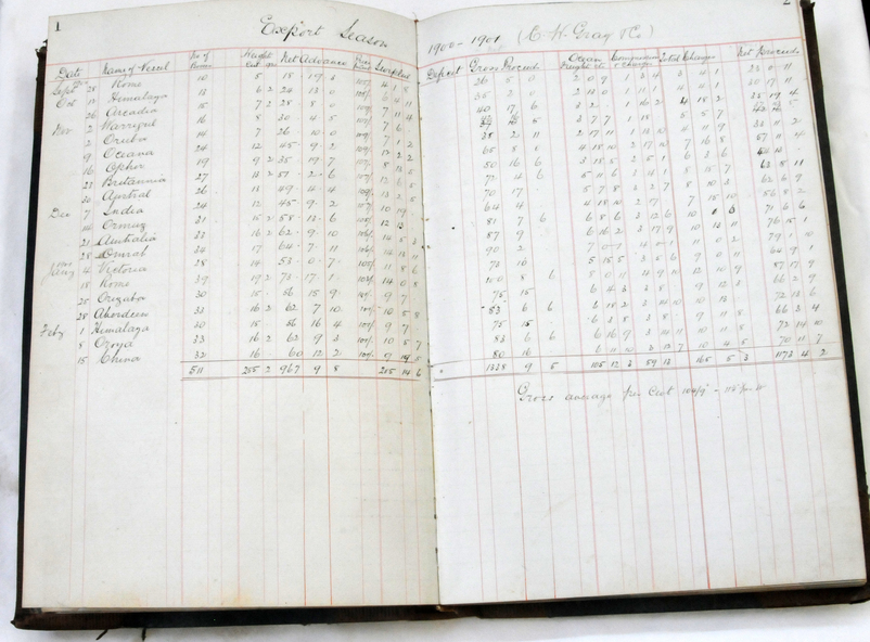 ledger, early 1900's