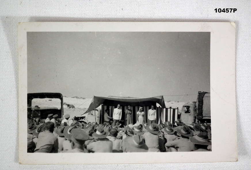 Photograph - CONCERT PARTY, EL ALAMEIN, WW2, c.WW2