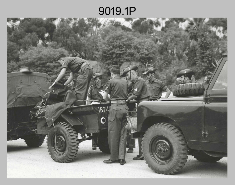 Photograph - Field Trip Preparations, AHQ Survey Regiment, 1960