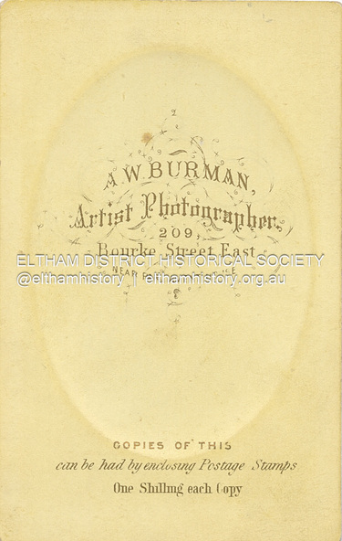 Photograph, A.W. Burman, Phillip and Sarah Ann Shillinglaw (nee Kidd ...