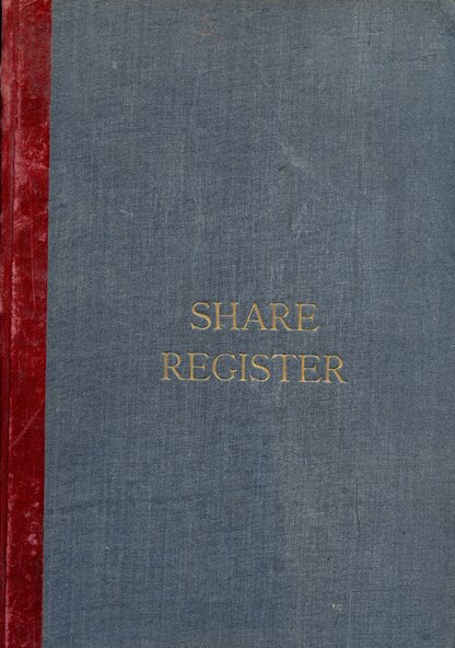 Book - HANRO COLLECTION: SHARE REGISTER - 8% CUMULATIVE PREFERENCE ...