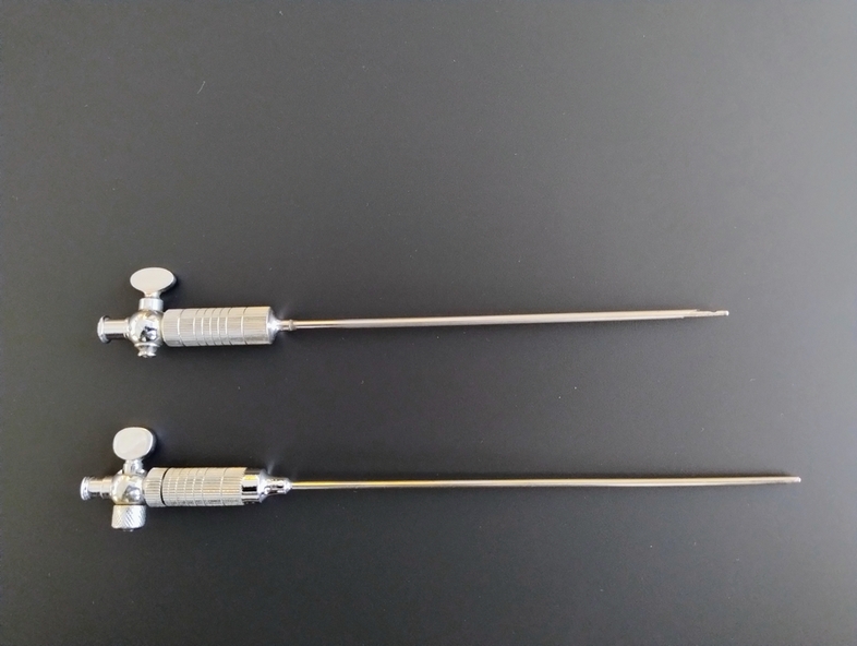 Instrument - Two Veress needles used by Dr Geoff Bishop, WISAP Medical ...
