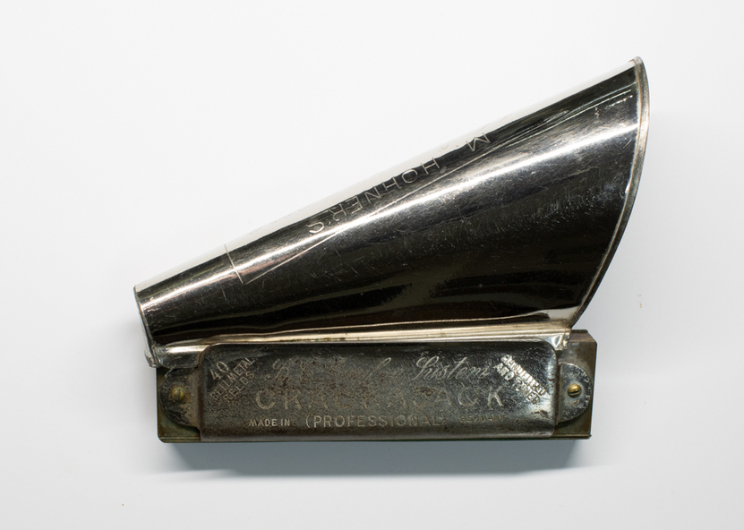 Instrument - Harmonica, Harmonica with side amplifier, 10 hole diatonic ...