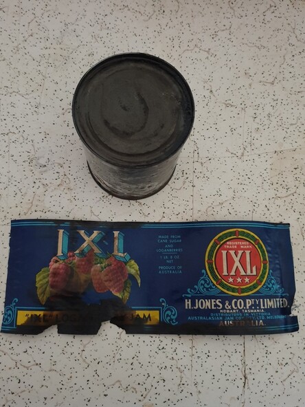 Domestic object - Tin, jam