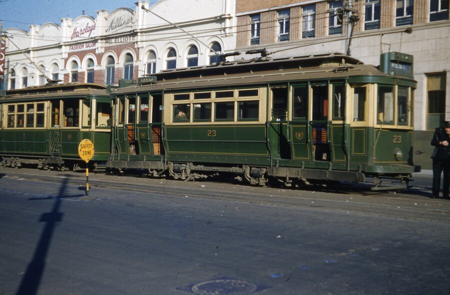 Slide - SECV Geelong 23 in Ryrie St, Hugh Ballment, 25/5/1954