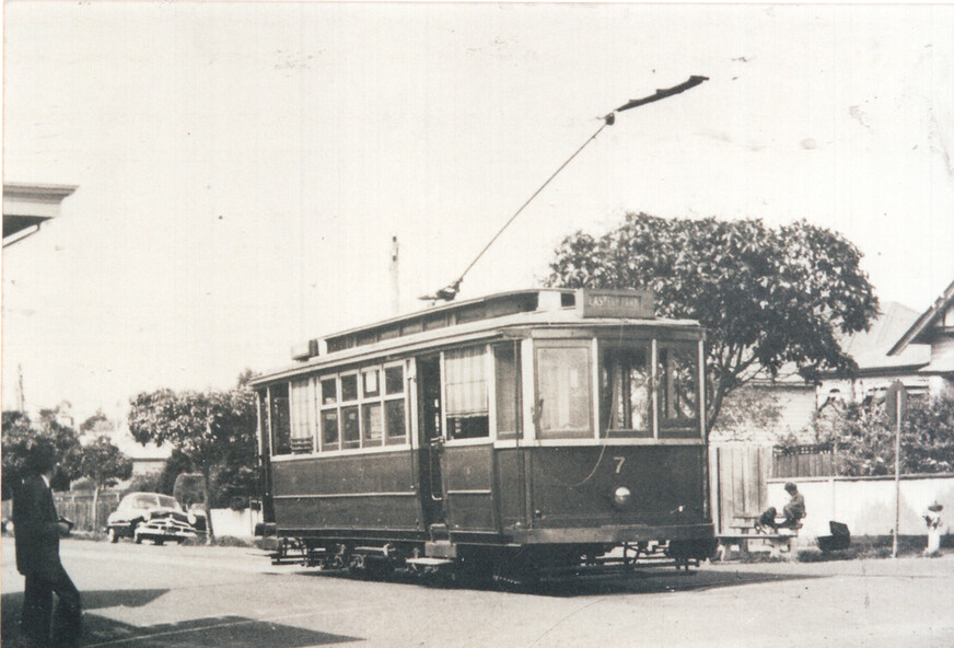 Photograph - SECV Geelong tram 7 at Newtown, c1952