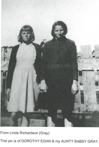 Photograph - Dorothy Egan and lily 'Babs' Gray