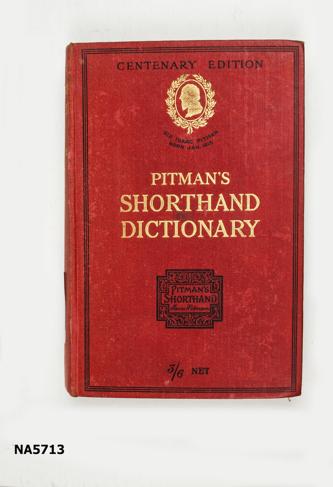Book - Pitman's Shorthand Dictionary, Pitman's, C 1900