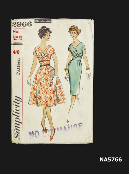 Domestic object - Simplicity Dress Pattern - No. 2966, Simplicity ...
