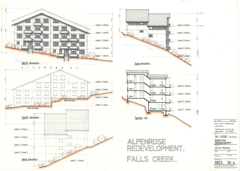 Plan - Alpenrose Redevelopment - Sketch Proposal 12 Units, 1988