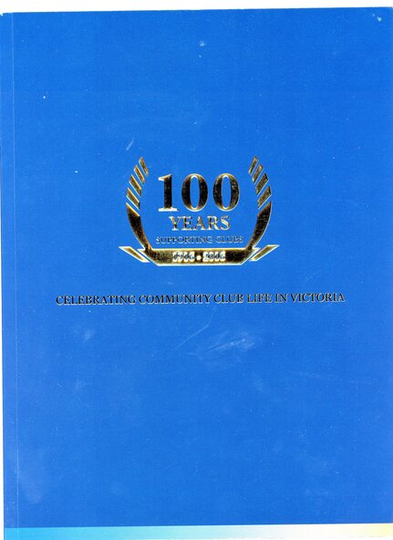 Book, Community Clubs Victoria, Celebrating community club life in ...